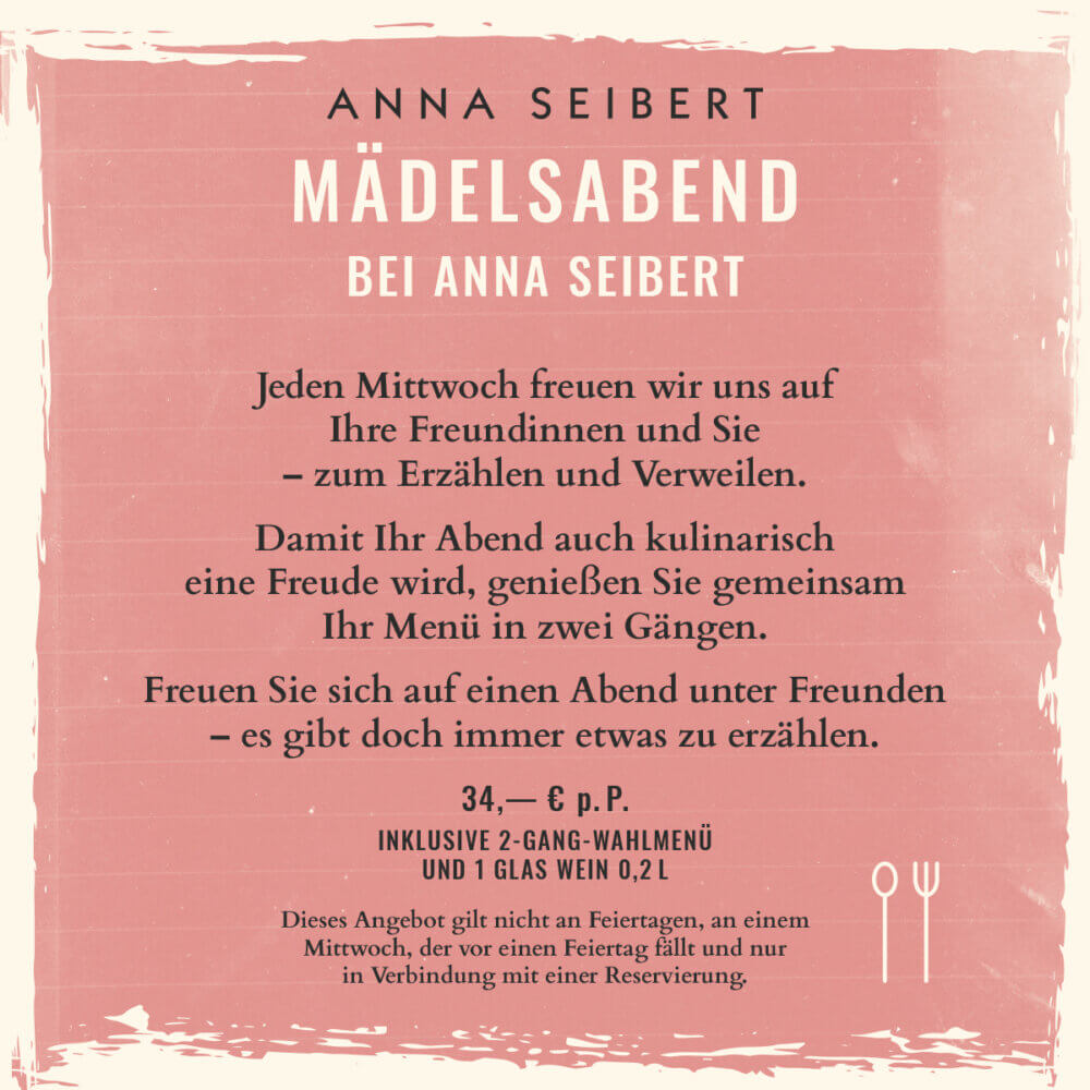 Restaurant Anna Seibert | Feine regionale Küche by Benedikt Frechen