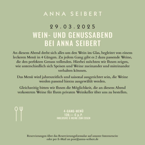 Home - Restaurant Anna Seibert